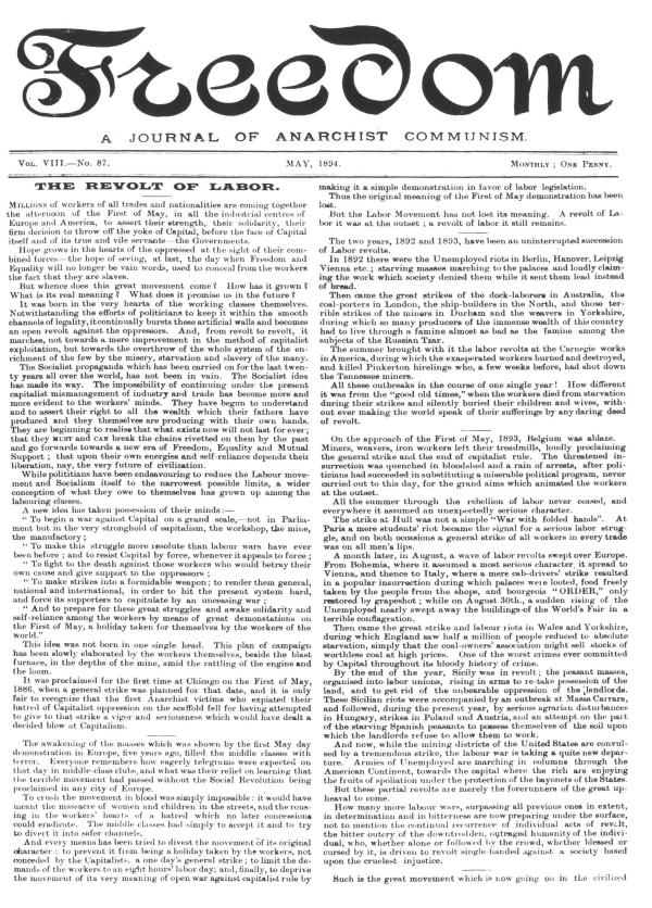 Freedom vol 8. no 87 (May 1894) | libcom.org